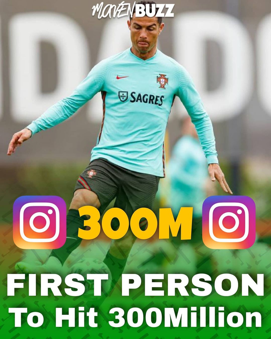 Cristiano Ronaldo Becomes First To Reach 300 Million Followers On